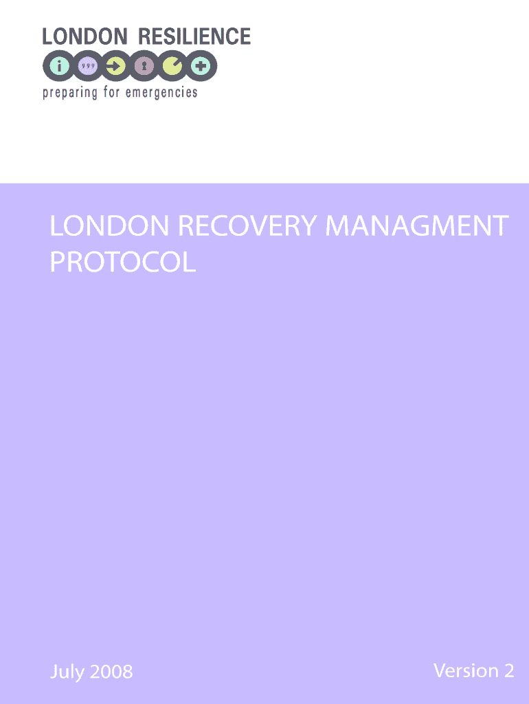 Fillable Online recoveryplatform London Recovery Management Protocol ...