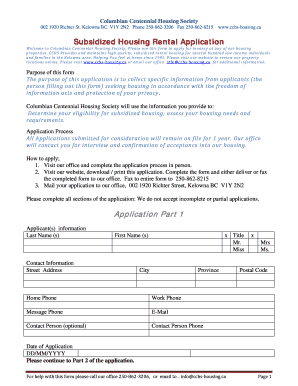 Fillable Online cchs-housing Application Forms - Columbian Centennial ...