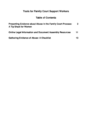 Fillable Online Tools for Family Court Support Workers Fax Email Print ...
