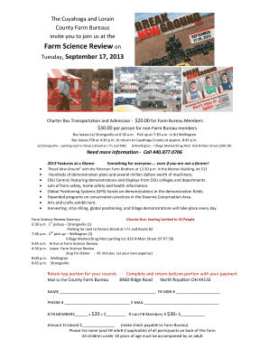 Fillable Online ofbf Farm Science Reviewon - Ohio Farm Bureau - ofbf ...