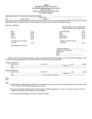 Fillable Online notto nic notto pledge form Fax Email Print - pdfFiller