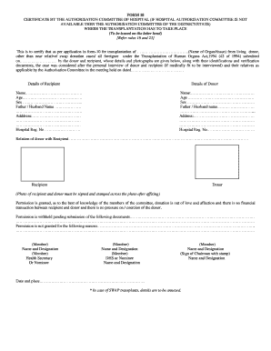Fillable Online notto nic Form 18 certificate by the authorisation ...