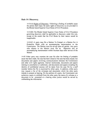 Fillable Online Rule 14: Discovery Fax Email Print - pdfFiller