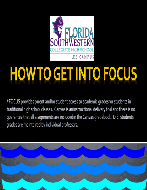 Fillable Online *FOCUS provides parent and/or student access to ...