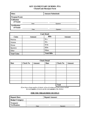 Fillable Online PTA Deposit Form.doc Fax Email Print - pdfFiller