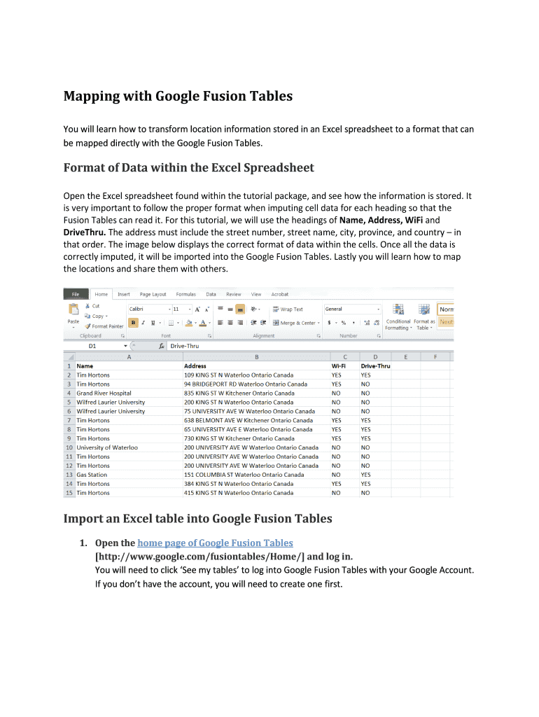 Fillable Online You will learn how to transform location information ...