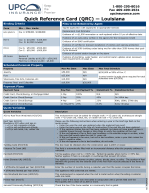 Fillable Online Quick Reference Card (QRC) Louisiana Fax Email Print ...