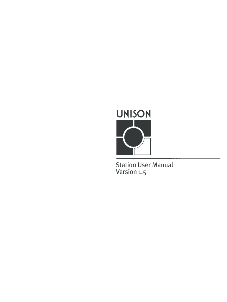 Fillable Online whitelight ltd Legacy Unison v15 Station User Manual - ETC Fax Email Print ...