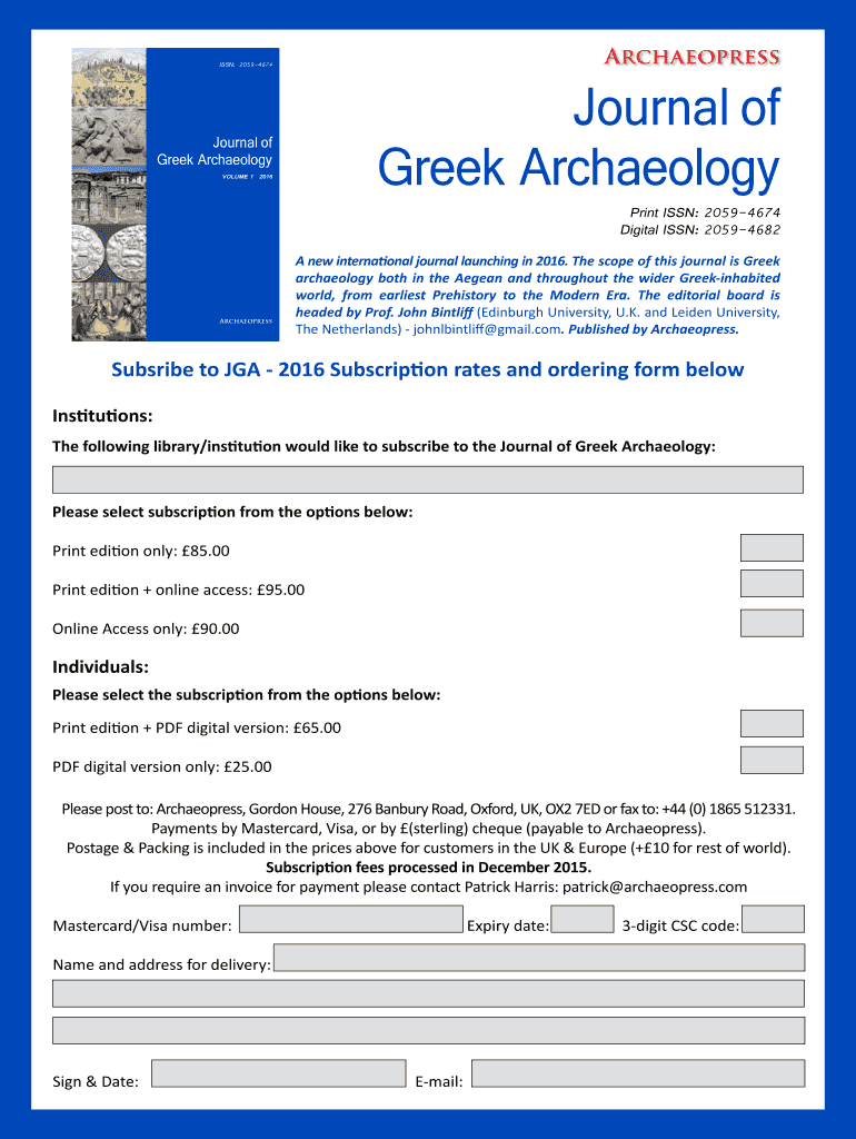 Fillable Online Greek Archaeology Fax Email Print - pdfFiller