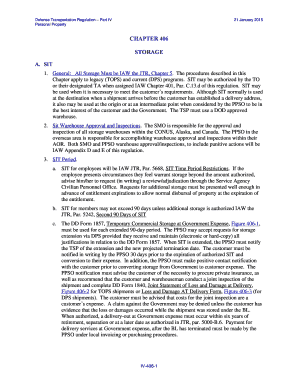 Fillable Online General: All Storage Must be IAW the JTR, Chapter 5 Fax ...