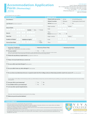 Fillable Online Form (Homestay) Fax Email Print - pdfFiller