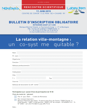 Fillable Online univ-smb Inscription ici Fax Email Print - pdfFiller