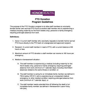 Fillable Online PTO Donation Fax Email Print - pdfFiller