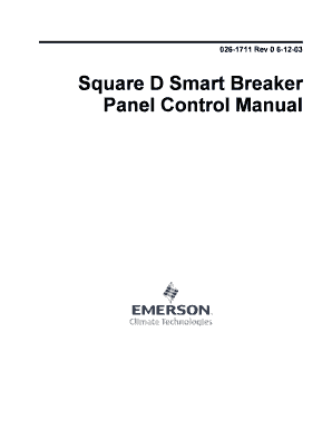 Fillable Online icemeister Square D Smart Breaker Panel Control Manual ...