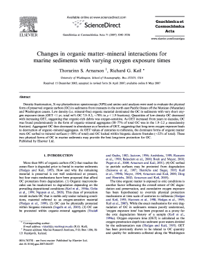 Fillable Online Changes in organic mattermineral interactions for Fax Email Print - pdfFiller