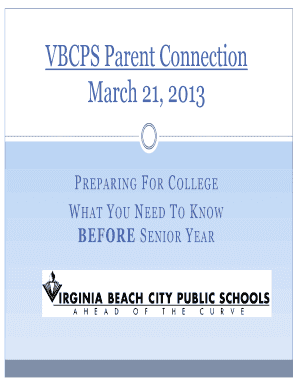 Fillable Online VBCPS Parent Connection Fax Email Print - pdfFiller