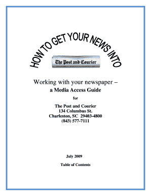 Fillable Online Working with your newspaper Fax Email Print - pdfFiller