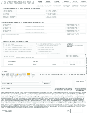 Fillable Online visacenter Argentina Visa Application. Argentina Visa Application - visacenter ...