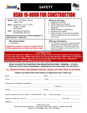 Fillable Online OSHA Focus Four Hazards Fax Email Print - pdfFiller