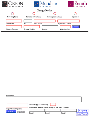 Fillable Online Employment Change Fax Email Print - pdfFiller