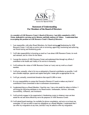 Fillable Online askresource Statement of Understanding - ASK Resource ...