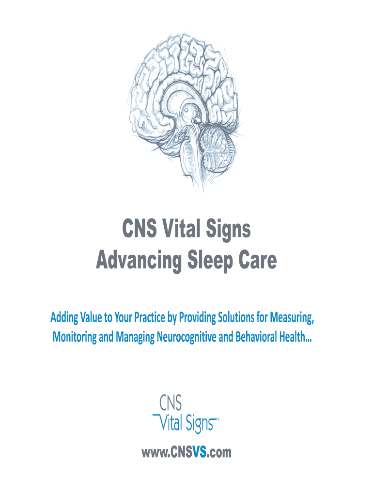 Fillable Online CNS Vital Signs Fax Email Print - pdfFiller