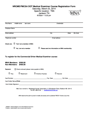 Fillable Online Specific location TBA Fax Email Print - pdfFiller