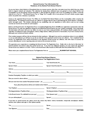 Fillable Online bpsd Residents of the Bethel Park School District - bpsd Fax Email Print - pdfFiller