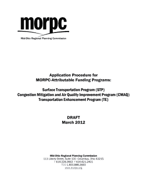 Fillable Online morpc Application Procedure for MORPCAttributable ...