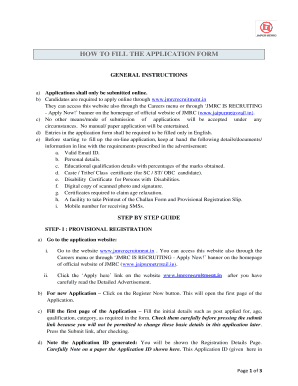 Fillable Online 119 226 214 HOW TO FILL THE APPLICATION FORM - 119 226 ...