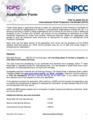 International Child Protection Certificate - Fill Online, Printable ...