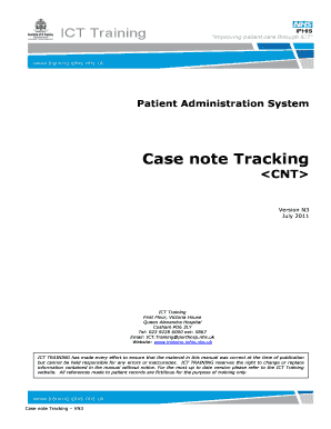 Fillable Online training iphis nhs Case note Tracking - ICT ...