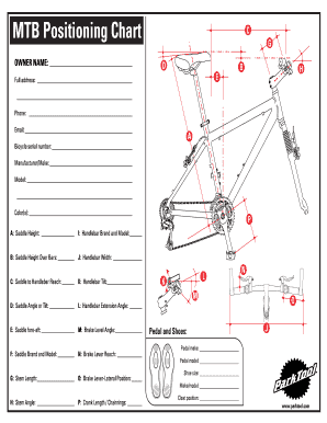 Fillable Online MTB Positioning Chart - USA Cycling Fax Email Print ...