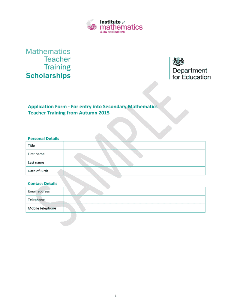 Fillable Online ima org Download Sample Application Form pdf ...