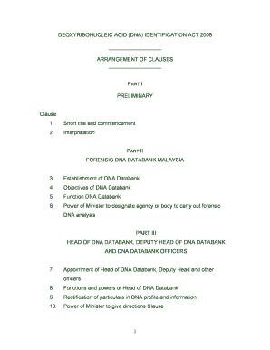 Fillable Online Malaysia - DNA Resource Fax Email Print - pdfFiller