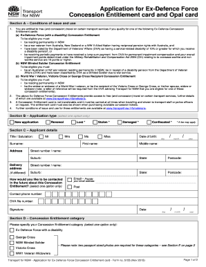 Fillable Online Ex-Defence Force Travel Pass application form ...