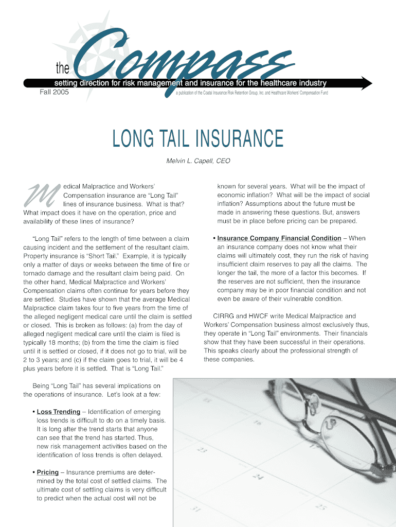 Fillable Online coastalins LONG TAIL INSURANCE - Coastal Insurance ...