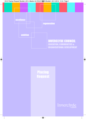 Fillable Online inverclyde gov Placing Request Booklet PDF 541KB - Inverclyde Council ...