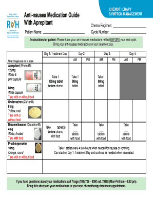 Fillable Online Anti-nausea Medication Guide Fax Email Print - pdfFiller
