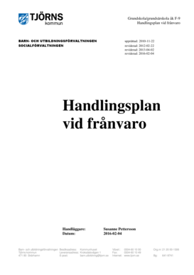 Fillable Online ELOF reviderad 2016 02 04 Handlingsplan frnvaro ...