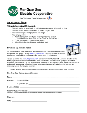 Fillable Online My Account Form Fax Email Print - pdfFiller