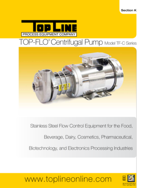 Fillable Online TOP-FLO Centrifugal Pump Model TF-C Series Fax Email ...