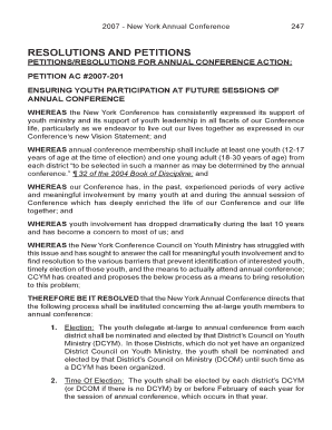 Fillable Online C Resolutions amp Petitions - The New York Annual ...