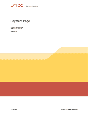 Ausfüllbar Online SIX Payment Services Fax Email Drucken - pdfFiller