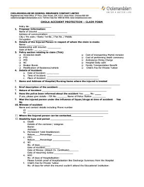 Fillable Online Claim Form - Pravasi Bharatiya Bima Yojana Fax Email ...